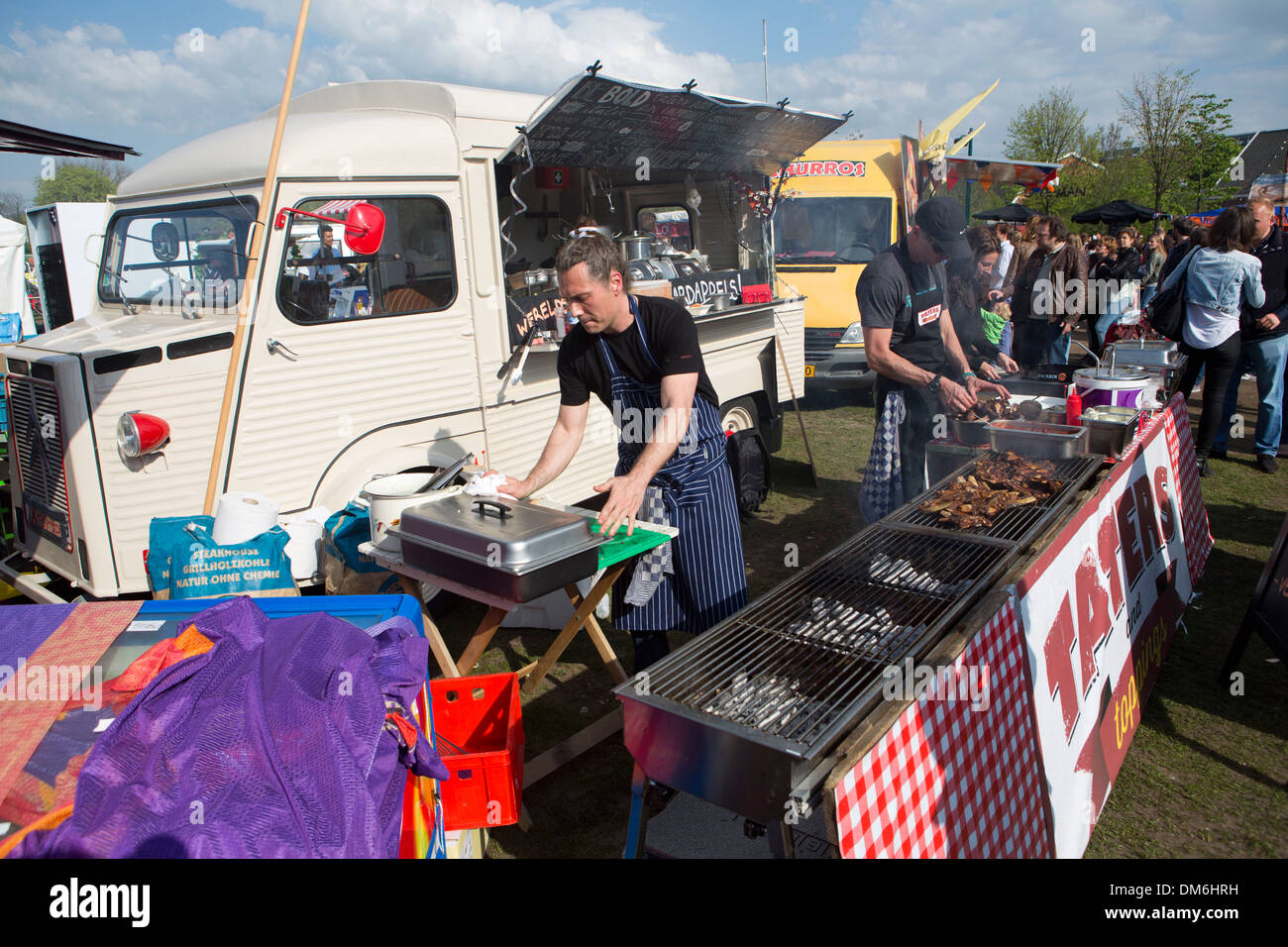 food carts festival in Holland Stock Photo - Alamy