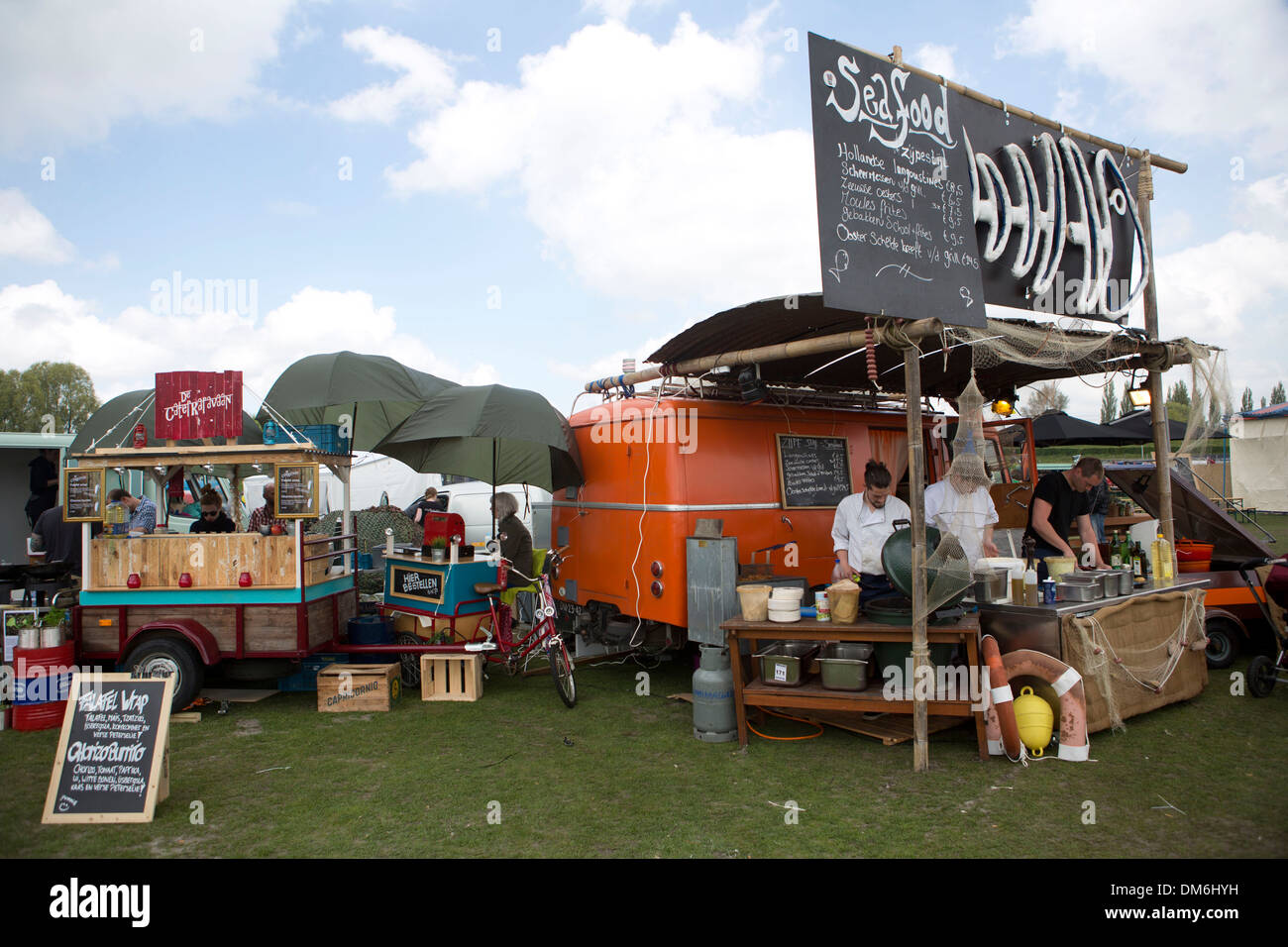 food carts festival in Holland Stock Photo - Alamy