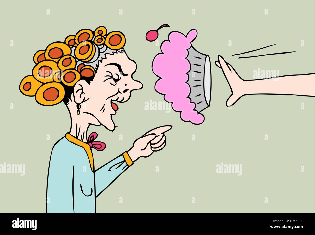 Cartoon pie face hi-res stock photography and images - Alamy