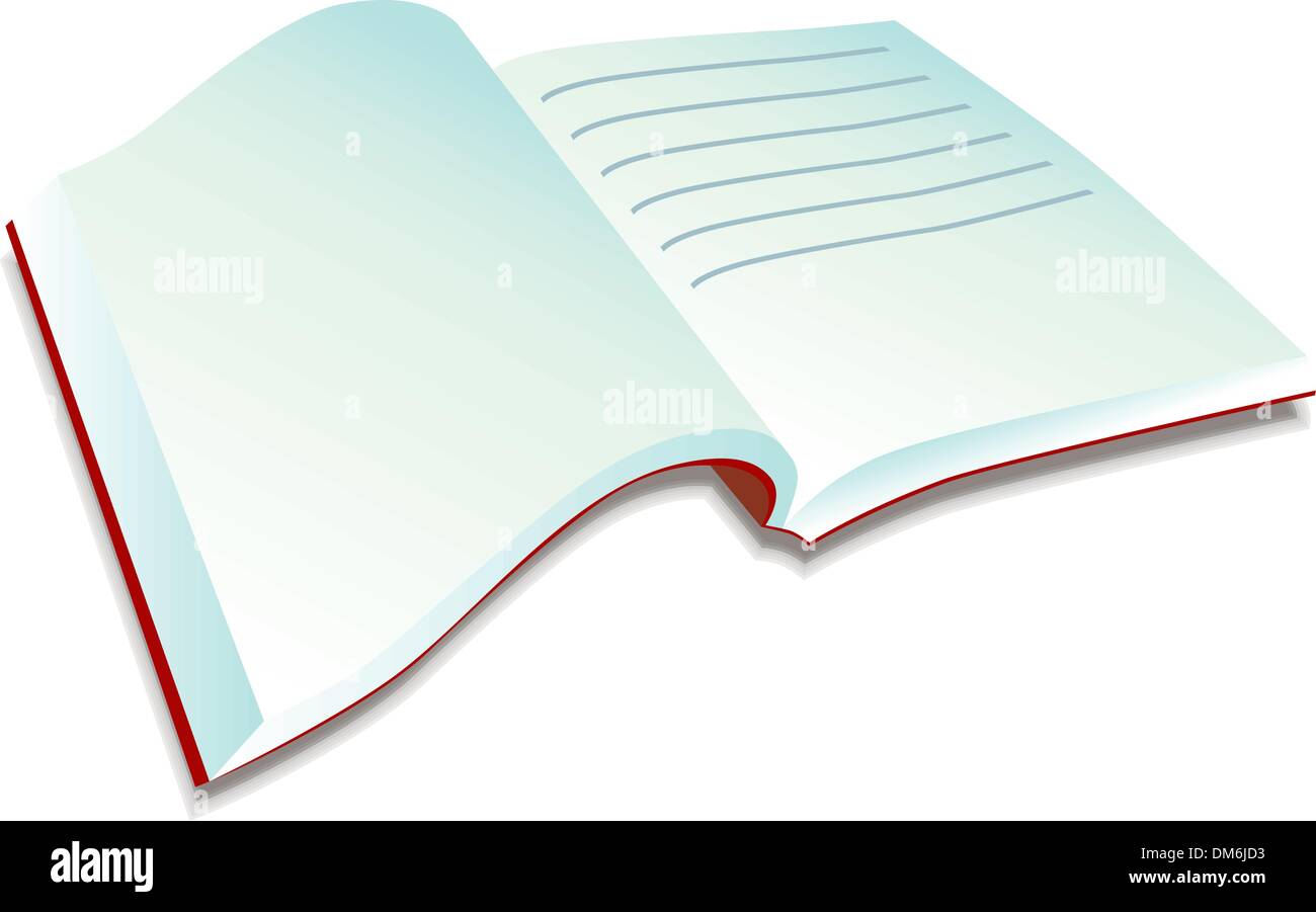 Open book isolated Stock Vector Images - Alamy