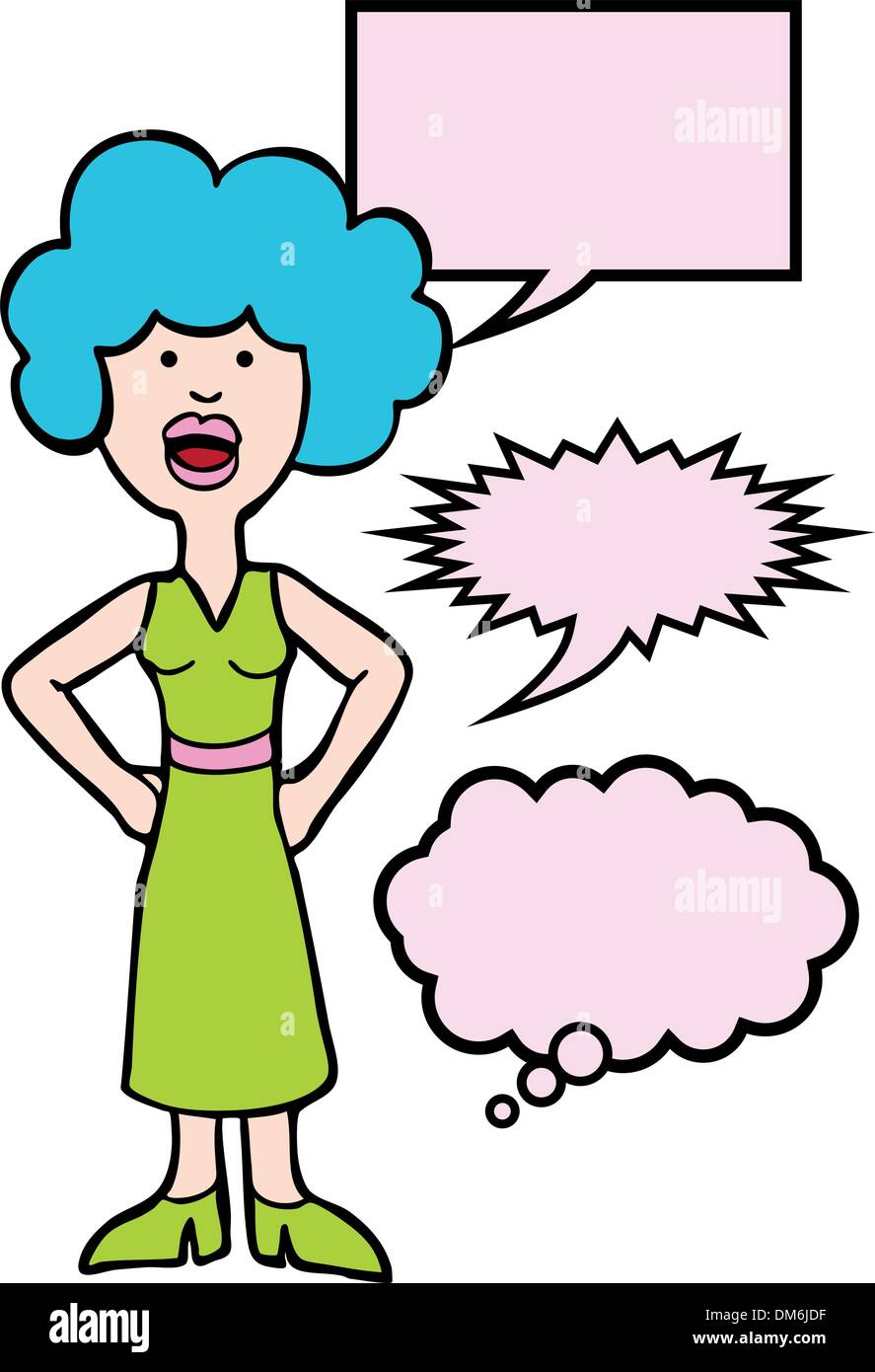 Woman speaking lecture Stock Vector Images - Alamy