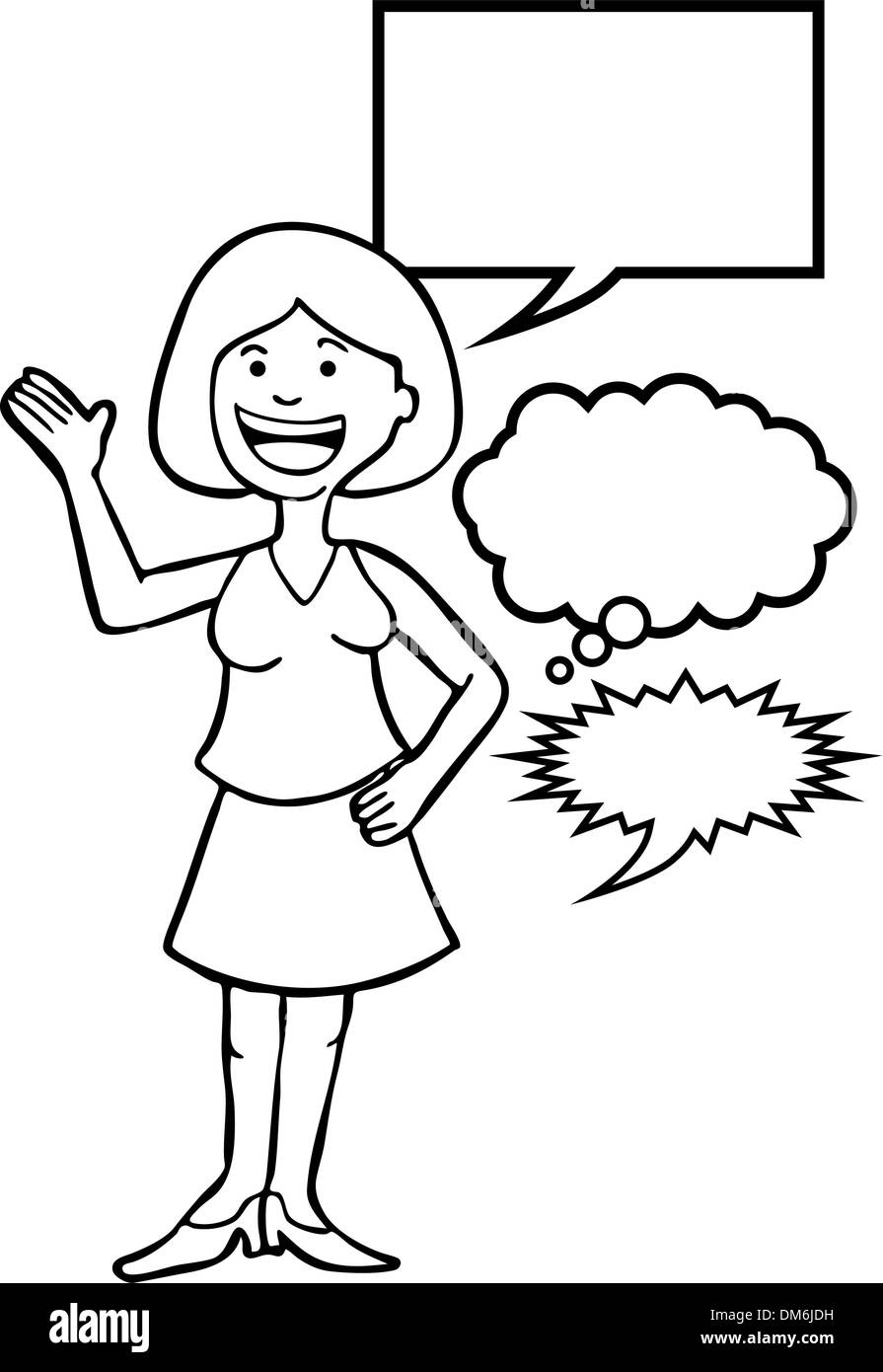 Woman speaking lecture Stock Vector Images - Alamy