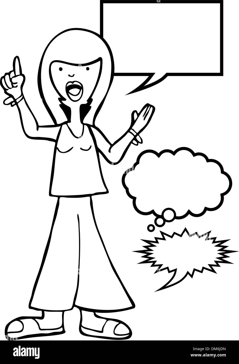 Woman speaking lecture Stock Vector Images - Alamy