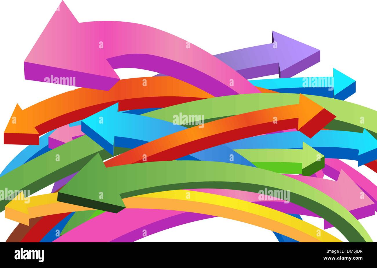 Multiple arrows Stock Vector Images - Alamy