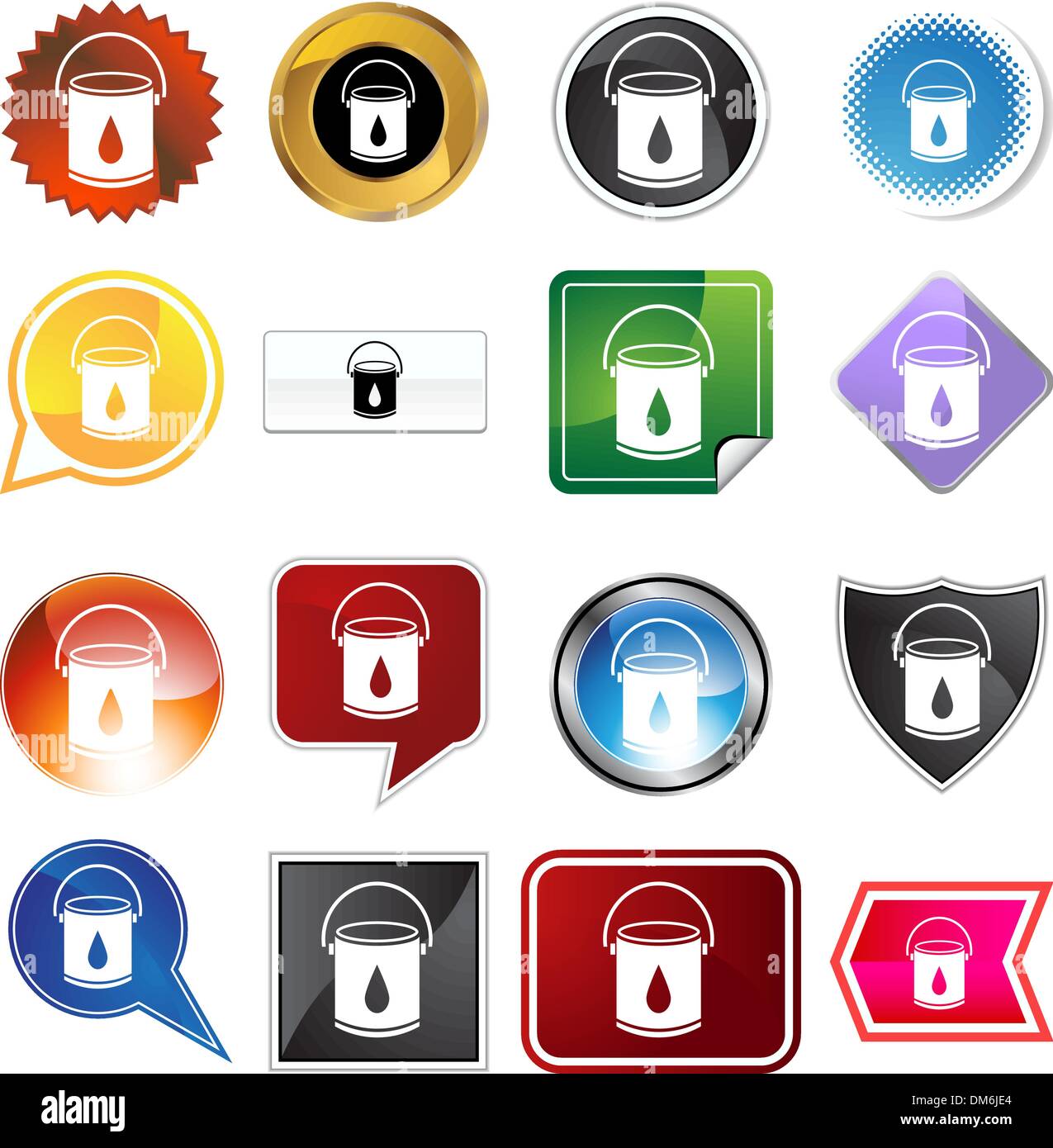 Can black paint painting black Stock Vector Images - Alamy