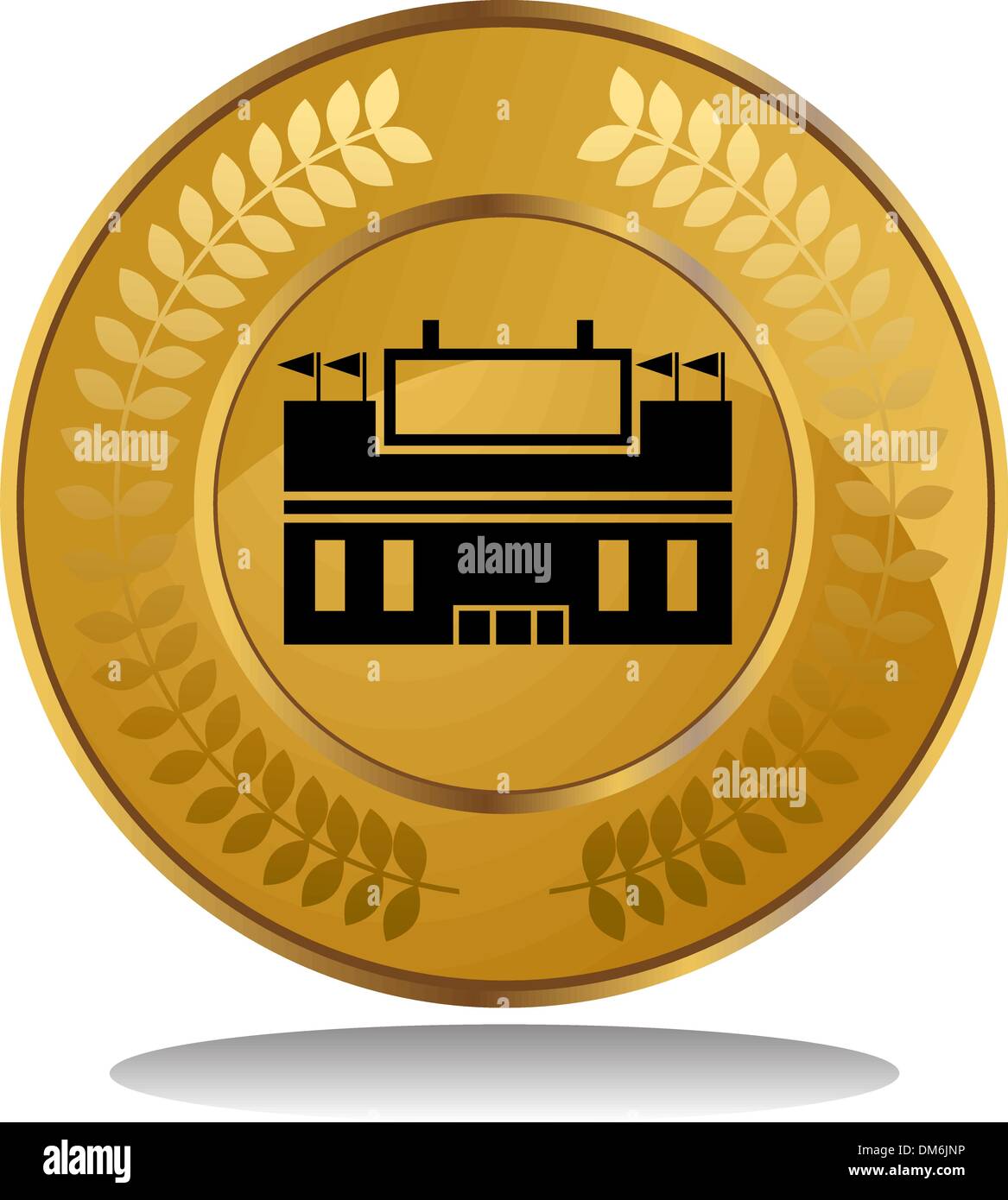 Gold Coin - Stadium Stock Vector Image & Art - Alamy