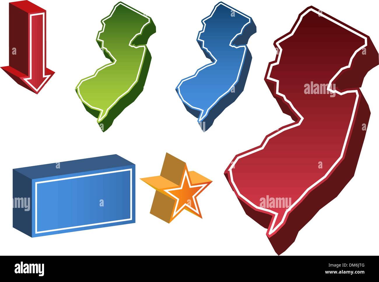 New jersey icons Cut Out Stock Images & Pictures - Alamy