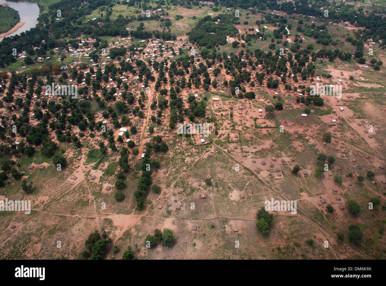 aerial view on central african republic Stock Photo - Alamy