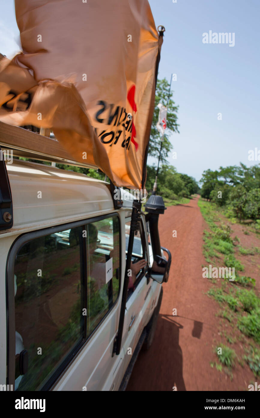 Cars of MSF in central african republic Stock Photo - Alamy