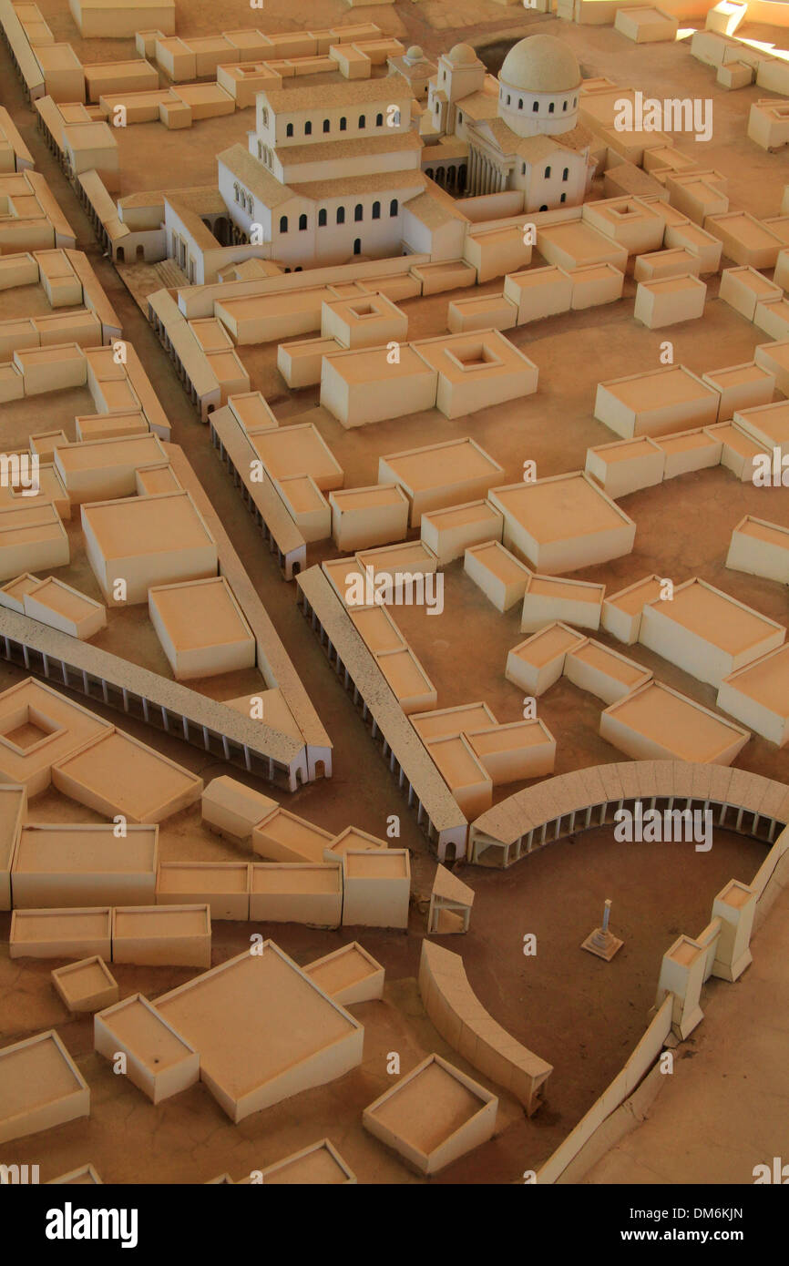 Jerusalem, a model of Jerusalem at the Byzantine period at the Church ...