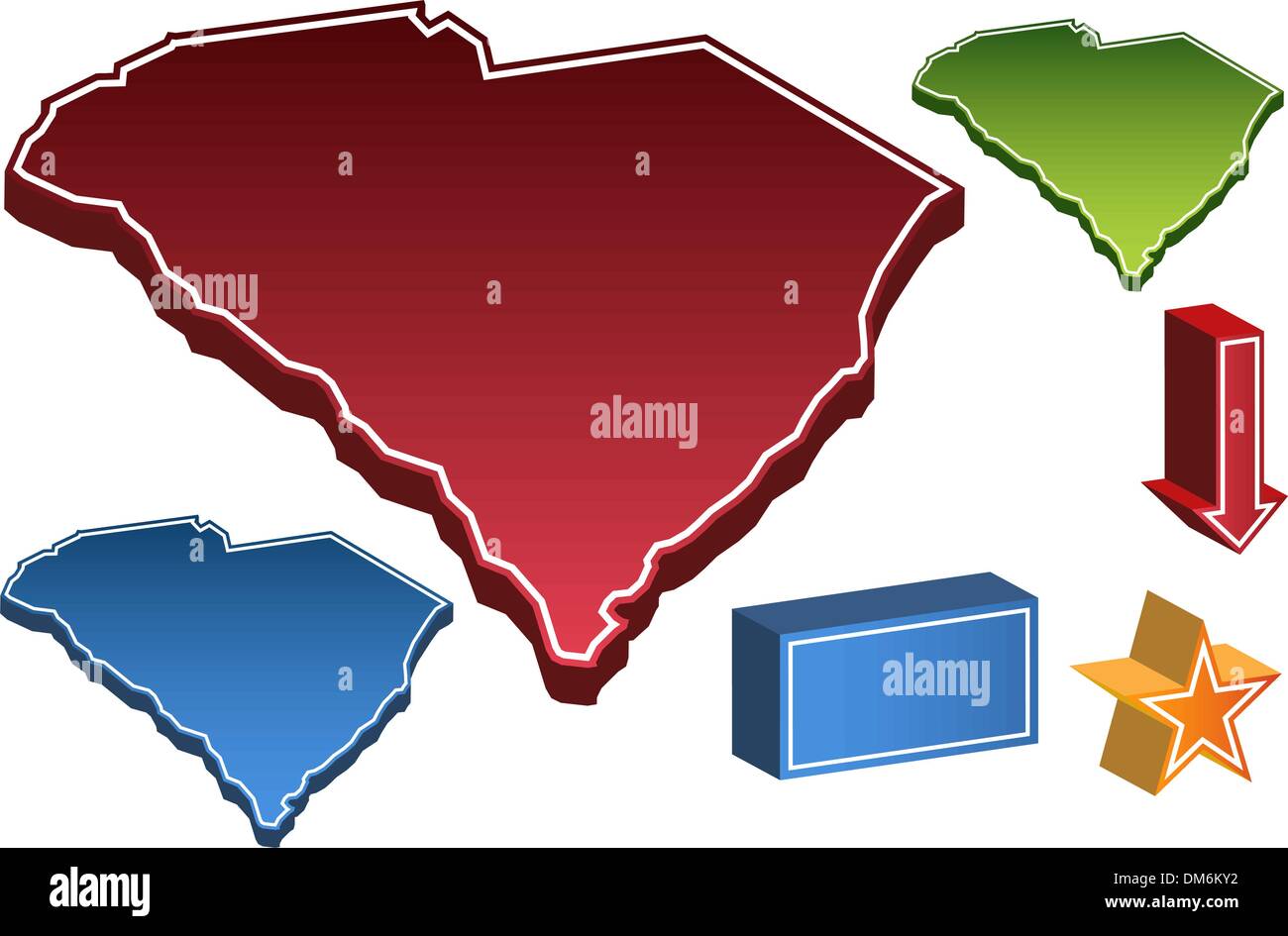 Us state south carolina map Stock Vector Images - Alamy