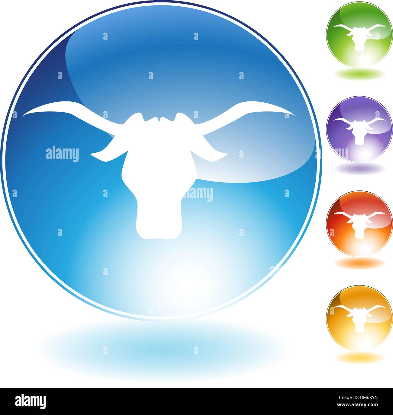 Steer Crystal Icon Stock Vector Image & Art - Alamy