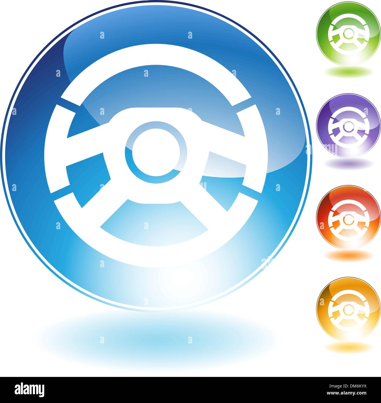 Steering wheel vector image hi-res stock photography and images - Alamy