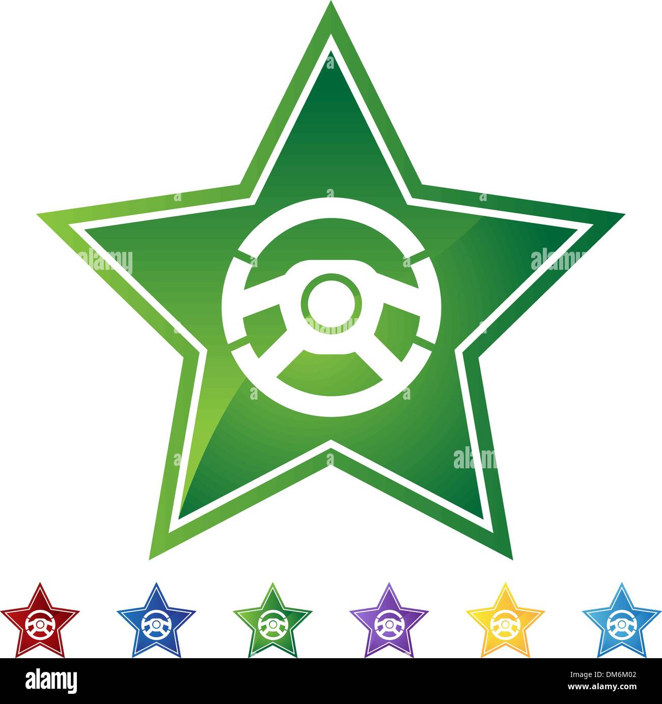 Steering wheel driving Stock Vector Images - Alamy