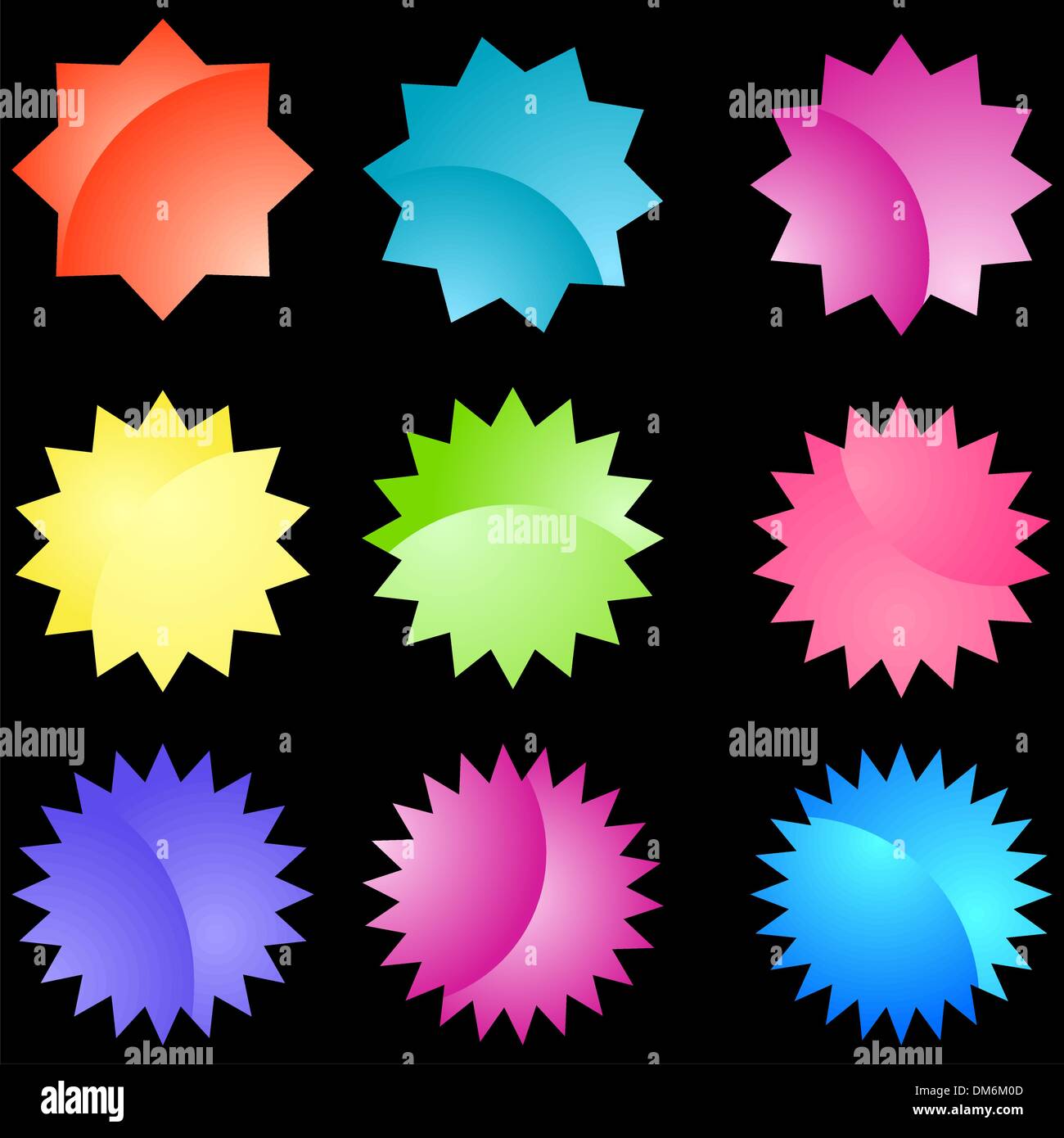 Set of 9 Seals Stock Vector Image & Art - Alamy