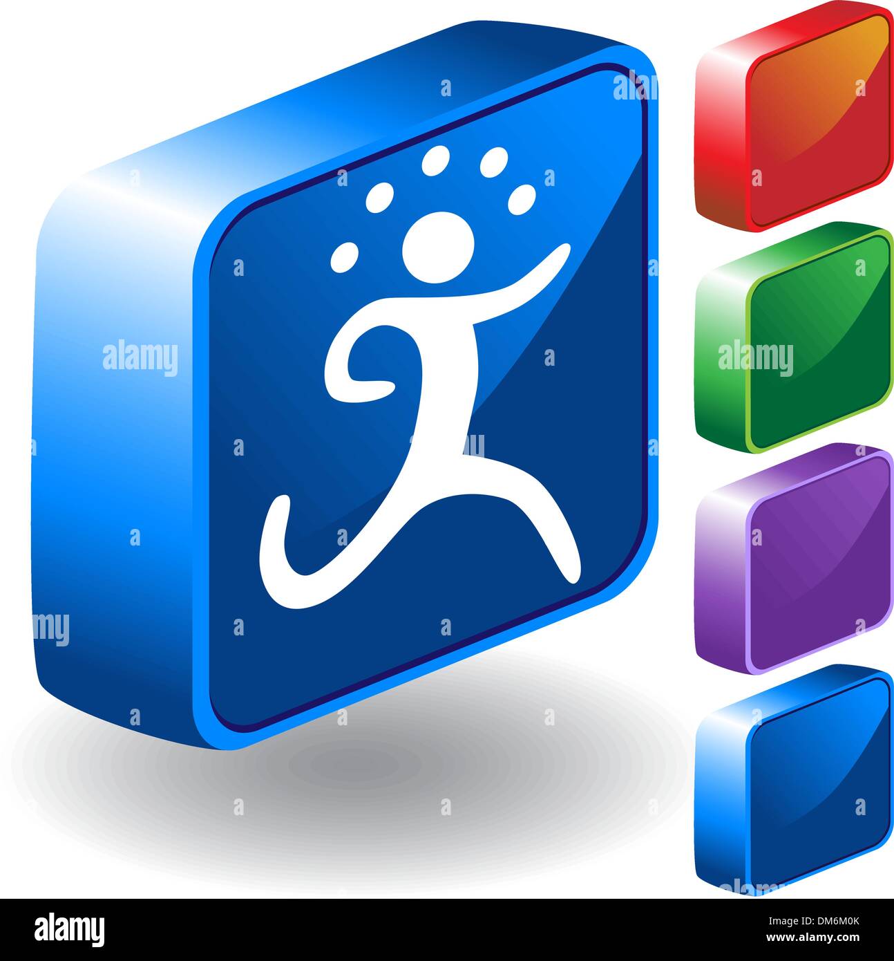 Running person icon vector vectors hi-res stock photography and images ...