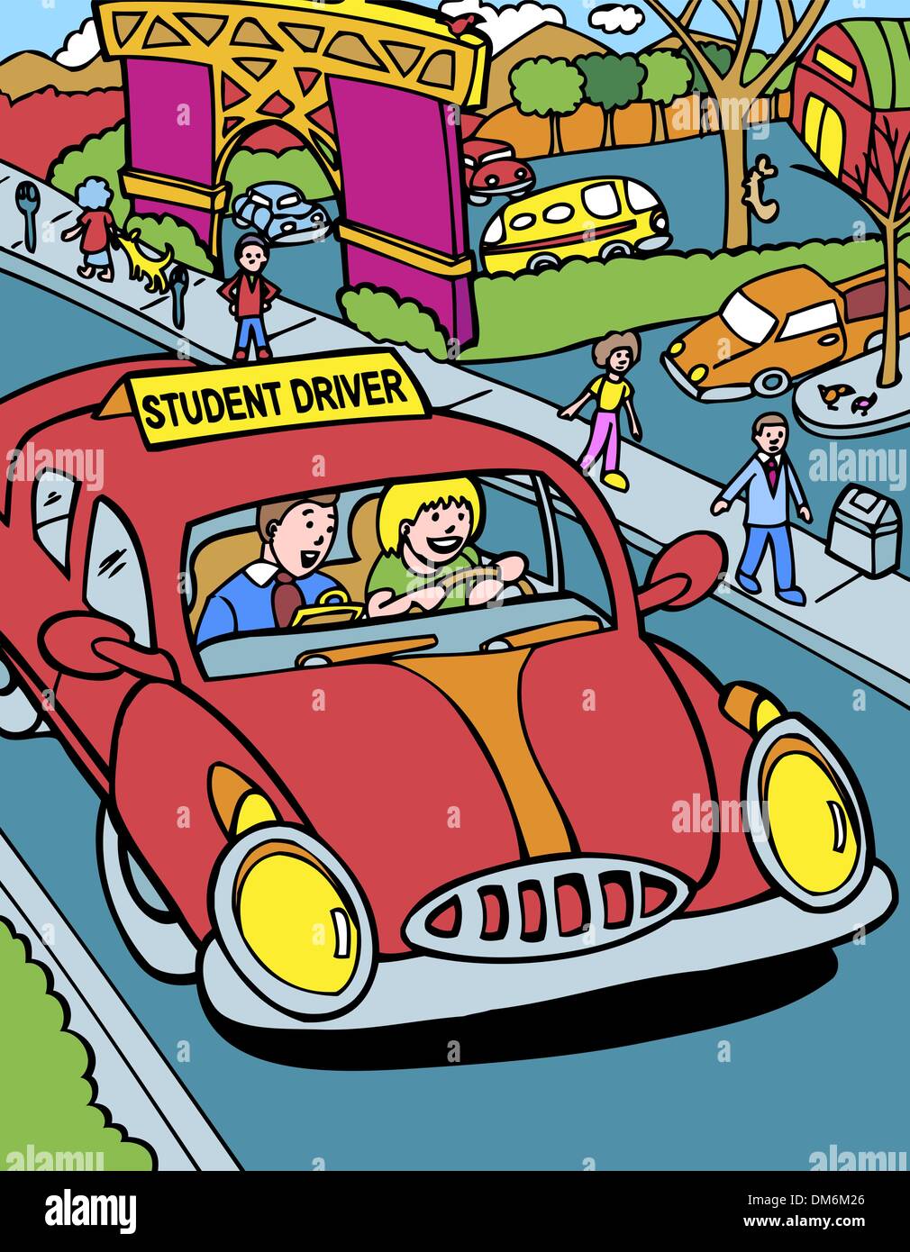 Student Driving Clipart