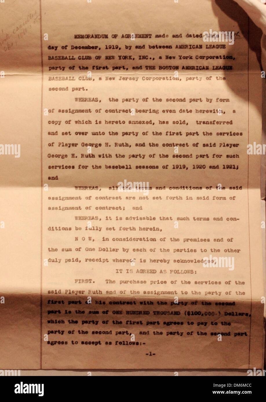 Babe ruth red sox hi-res stock photography and images - Alamy