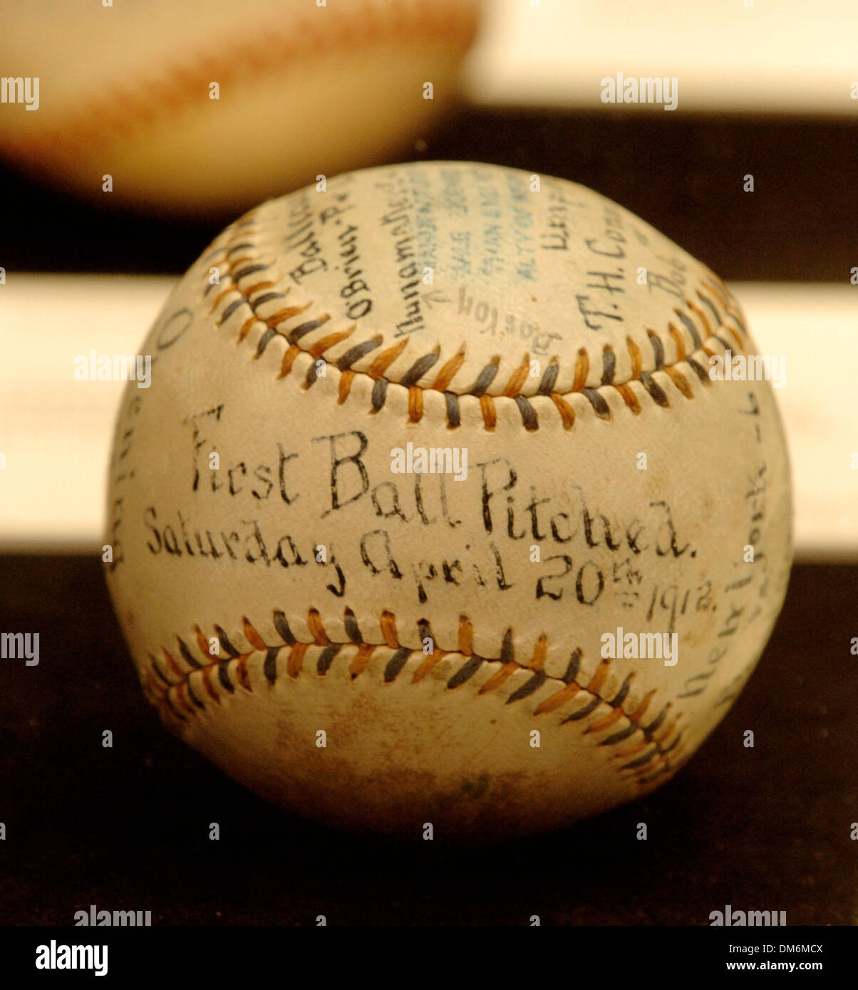 Jun 03, 2005; New York, NY, USA; The first baseball pitched at the 1912 ...