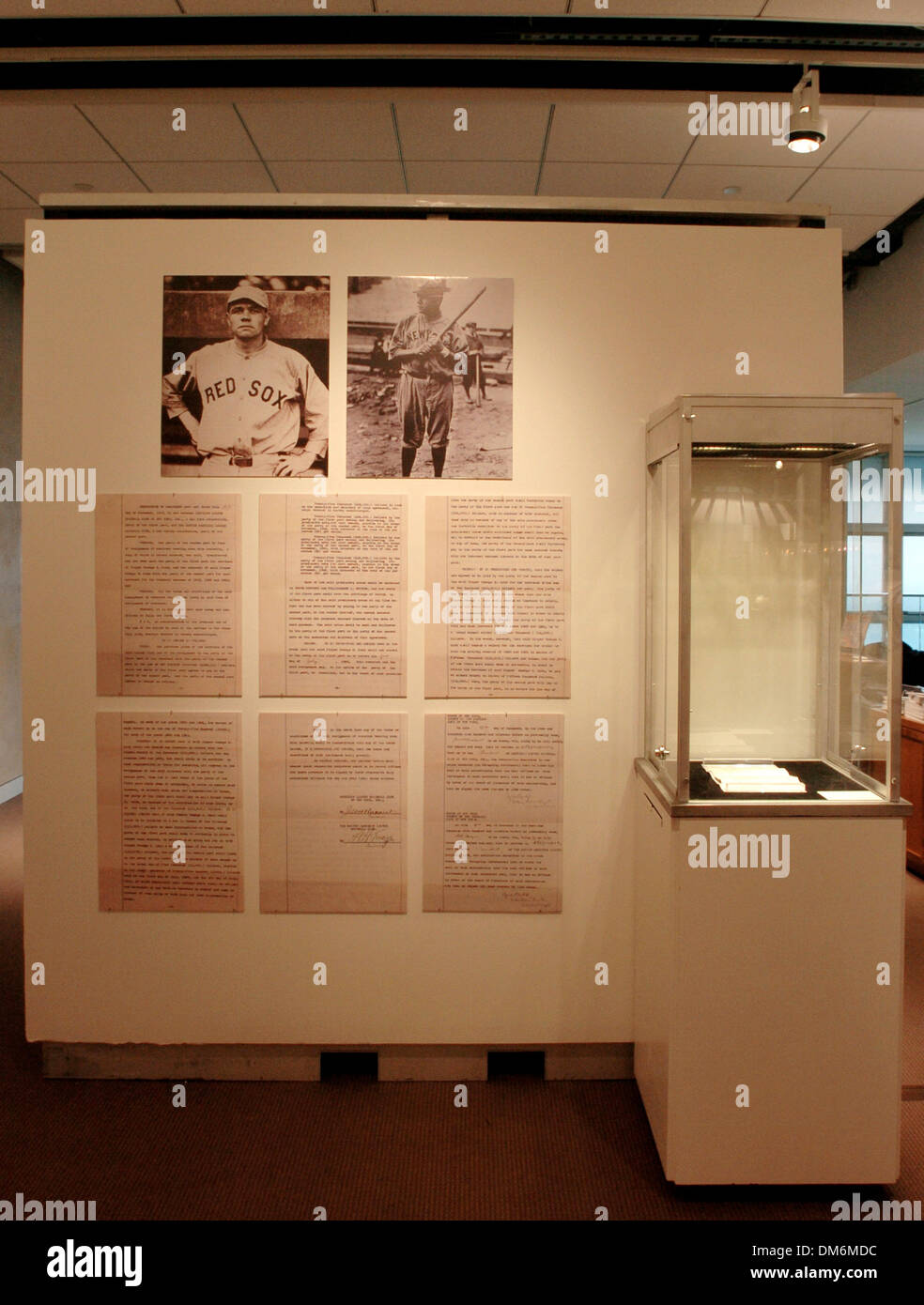 Jun 03, 2005; New York, NY, USA; Signatures of Jacob Ruppert (top) and ...