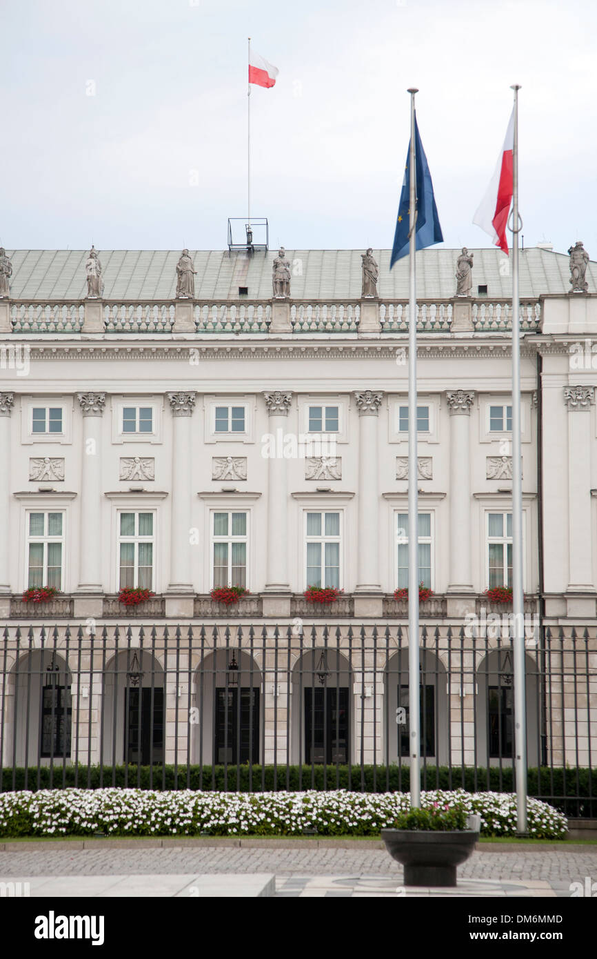 Presidential Palace in Warsaw; Poland Stock Photo - Alamy