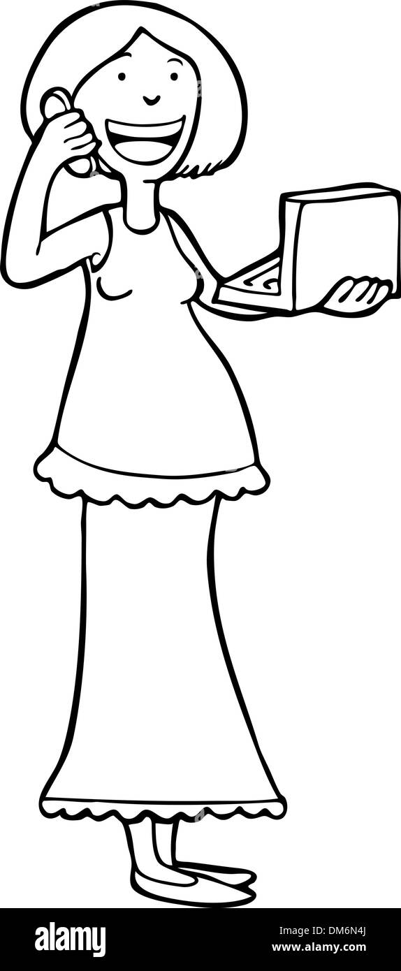 Pregnant belly vector Black and White Stock Photos & Images - Alamy