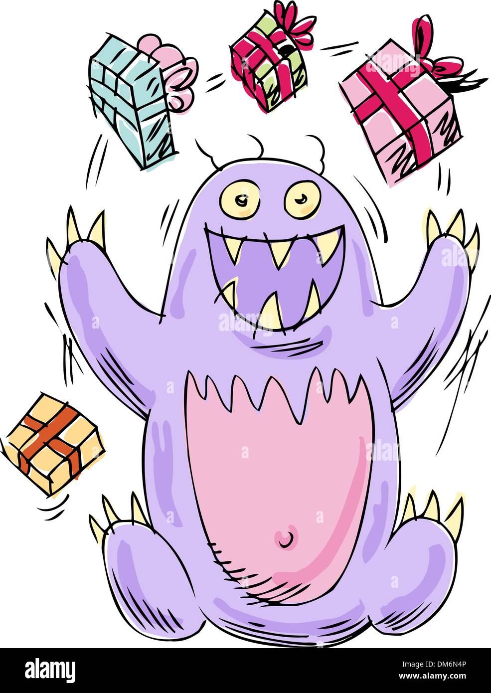 Greedy monster Stock Vector Images - Alamy