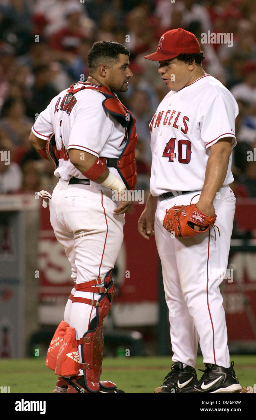 Aug 30, 2005; Anaheim, CA, USA; MLB Baseball: Los Angeles Angels ...