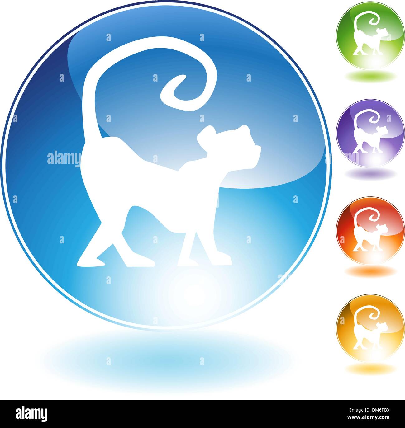 Chinese zodiac signs monkey Stock Vector Images - Alamy