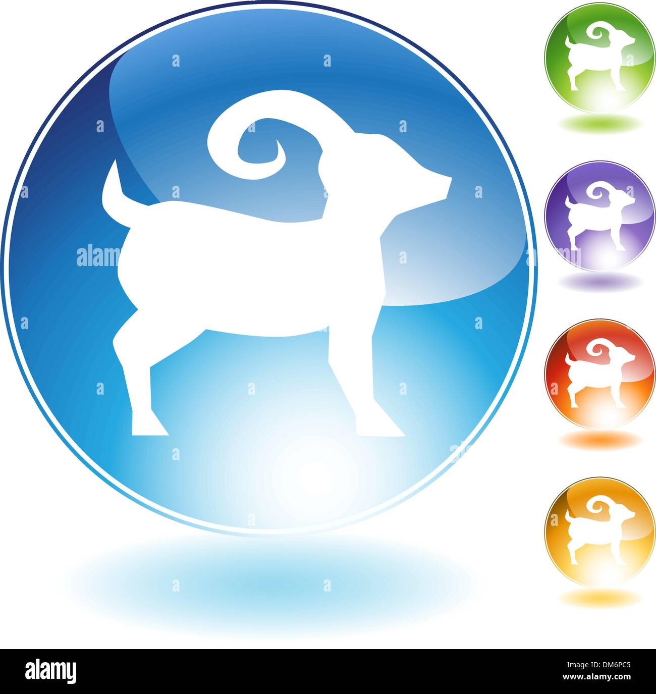 Ram on white Stock Vector Images - Alamy