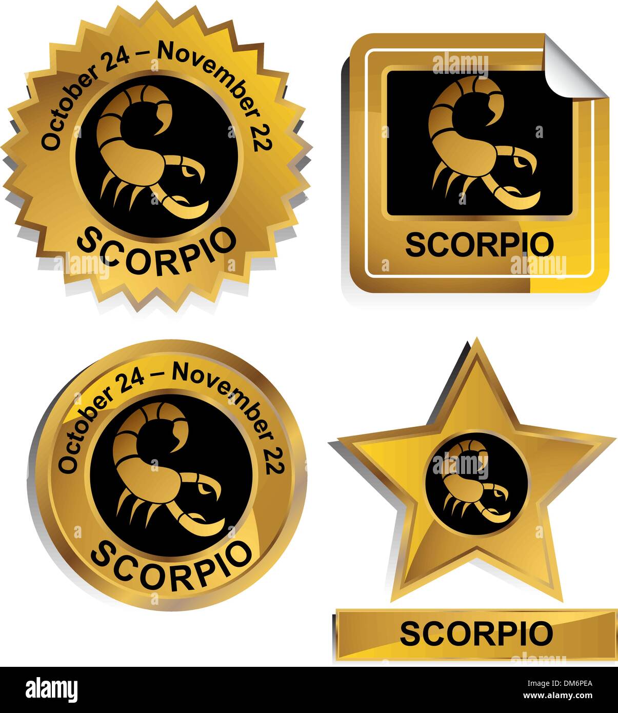 Zodiac - Scorpio Stock Vector Image & Art - Alamy