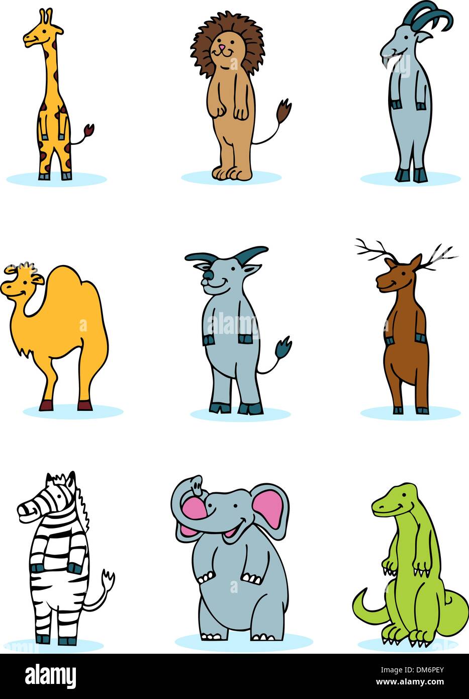 Wildlife Animal Set Stock Vector Image & Art - Alamy