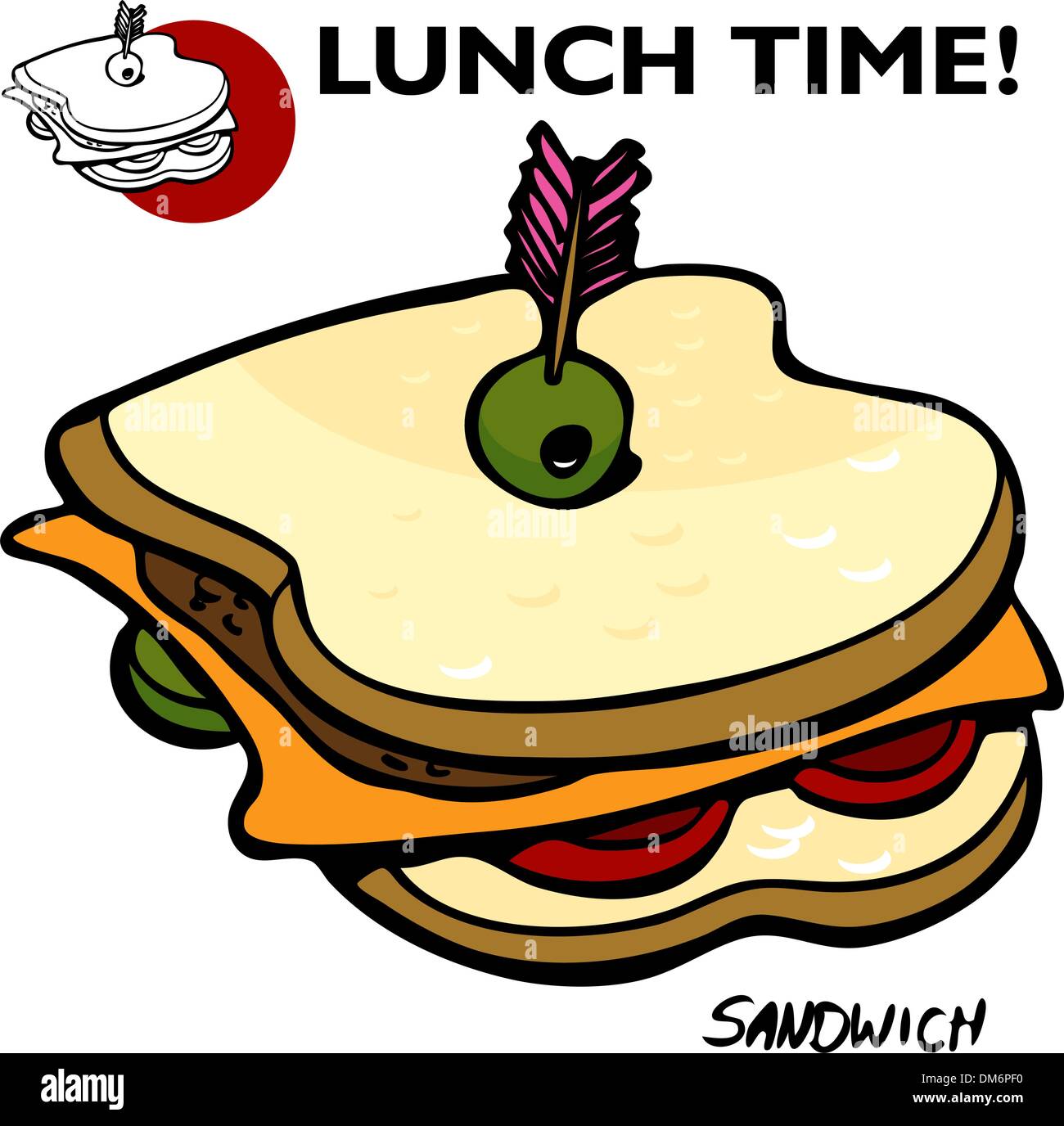 Sandwich drawing hi-res stock photography and images - Alamy
