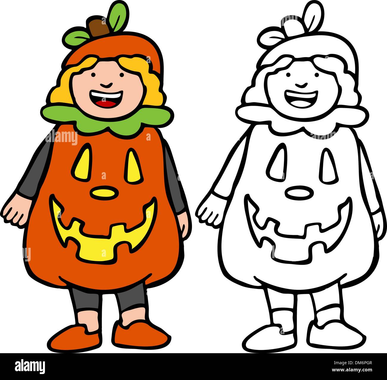 Halloween man pumpkin in Stock Vector Images - Alamy