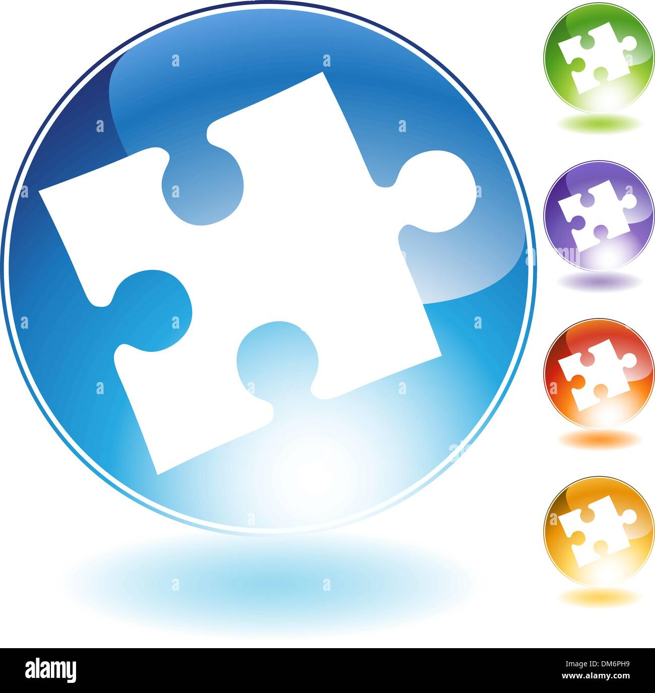 Puzzle piece Stock Vector Images - Alamy