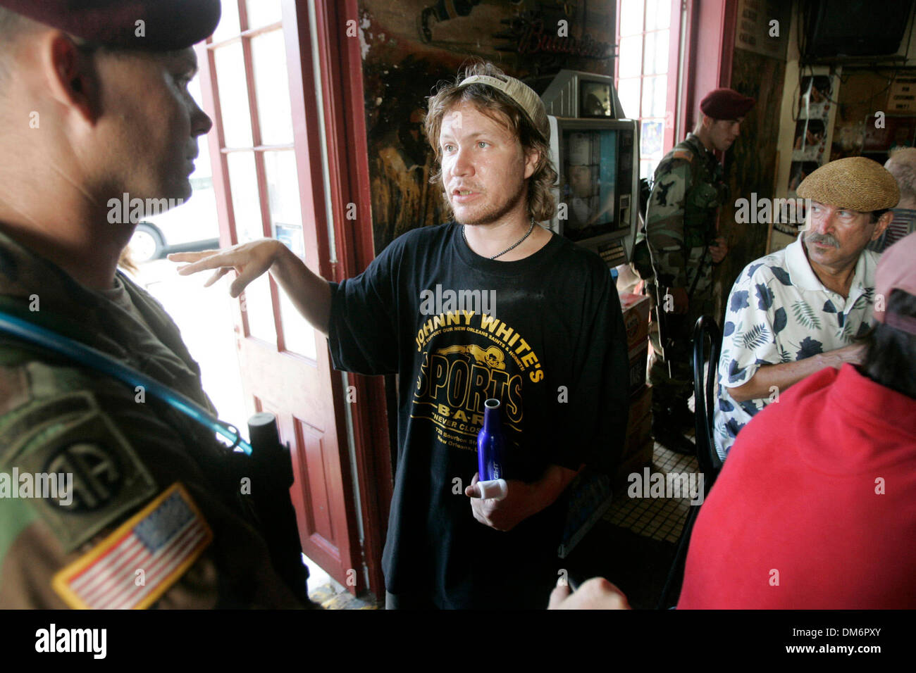 Sep 10, 2005; New Orleans, LA, USA; Greg Rogers, French Quarter ...