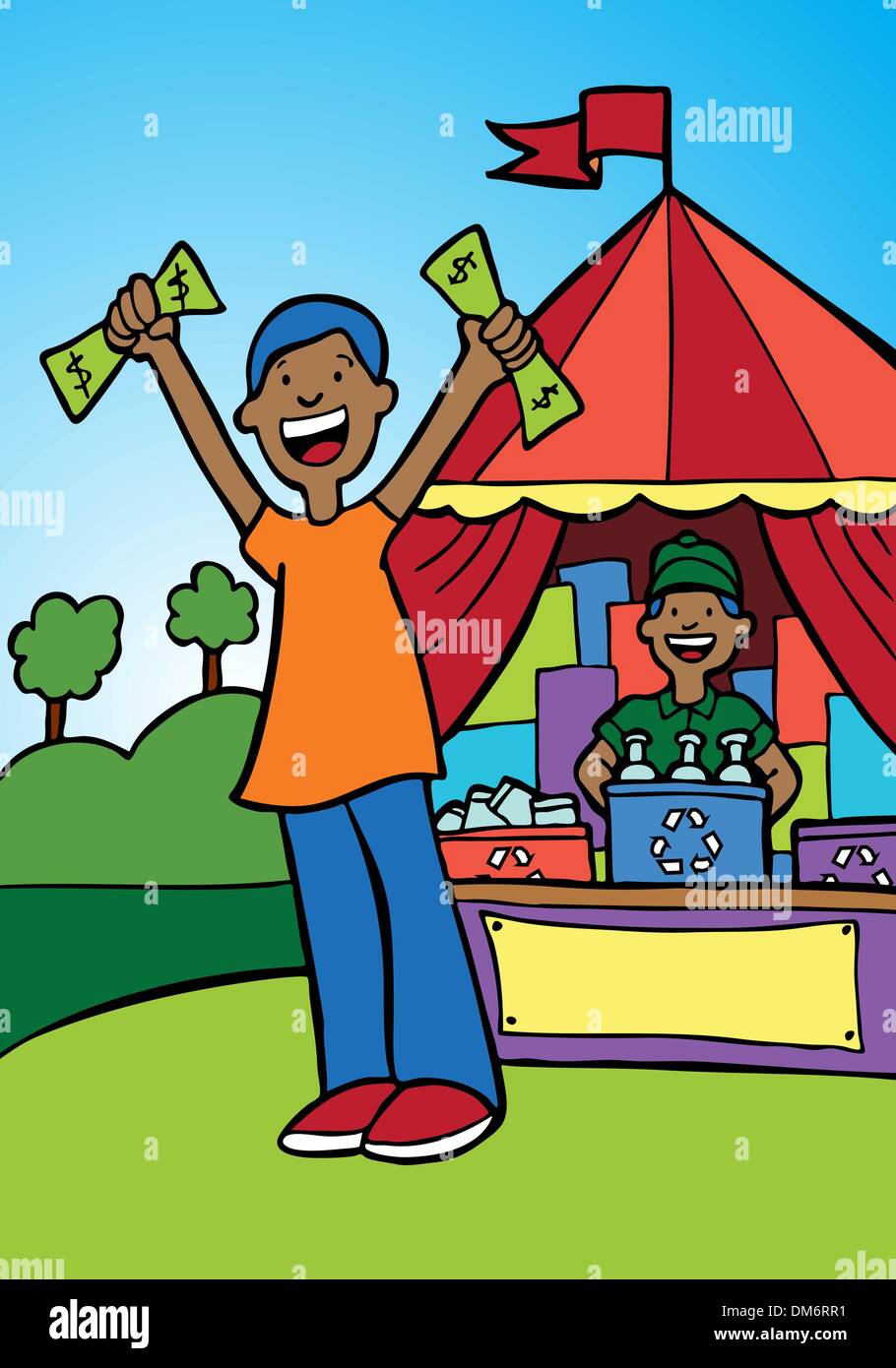 Cartoon boy recycling hi-res stock photography and images - Alamy