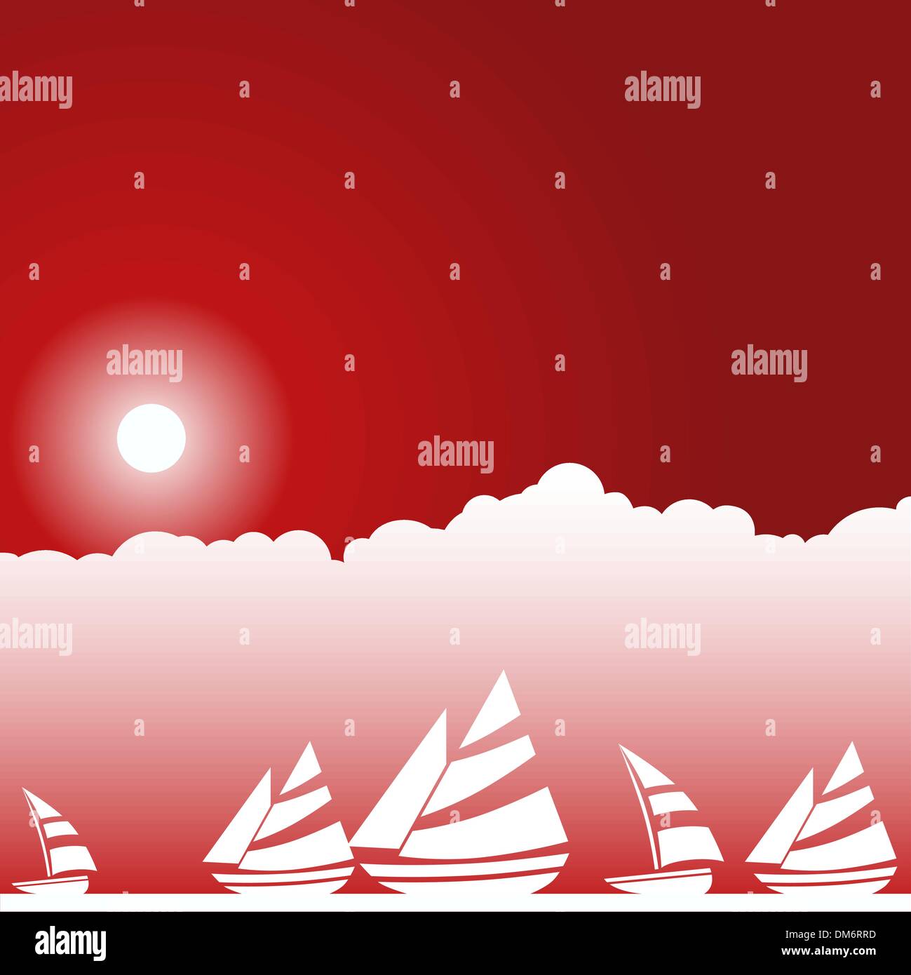 Sails boats Stock Vector Images - Alamy