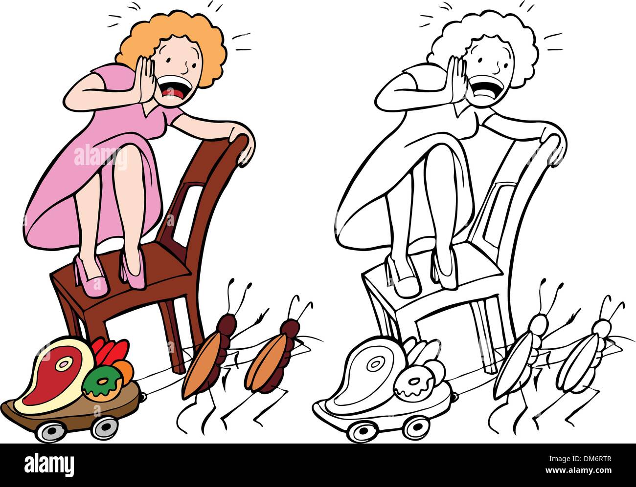 Cartoon roach Stock Vector Images - Alamy