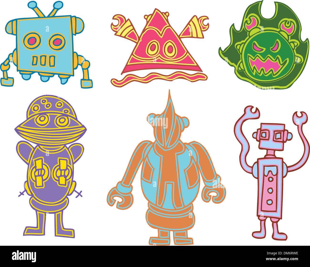 Funny alien Stock Vector Images - Alamy