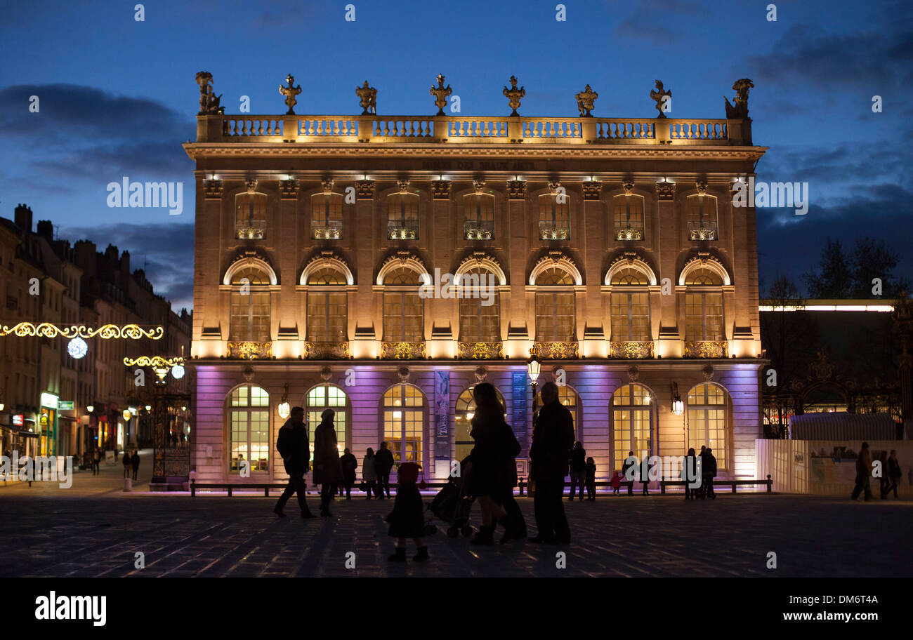 Stanislas square in Nancy at night Stock Photo - Alamy