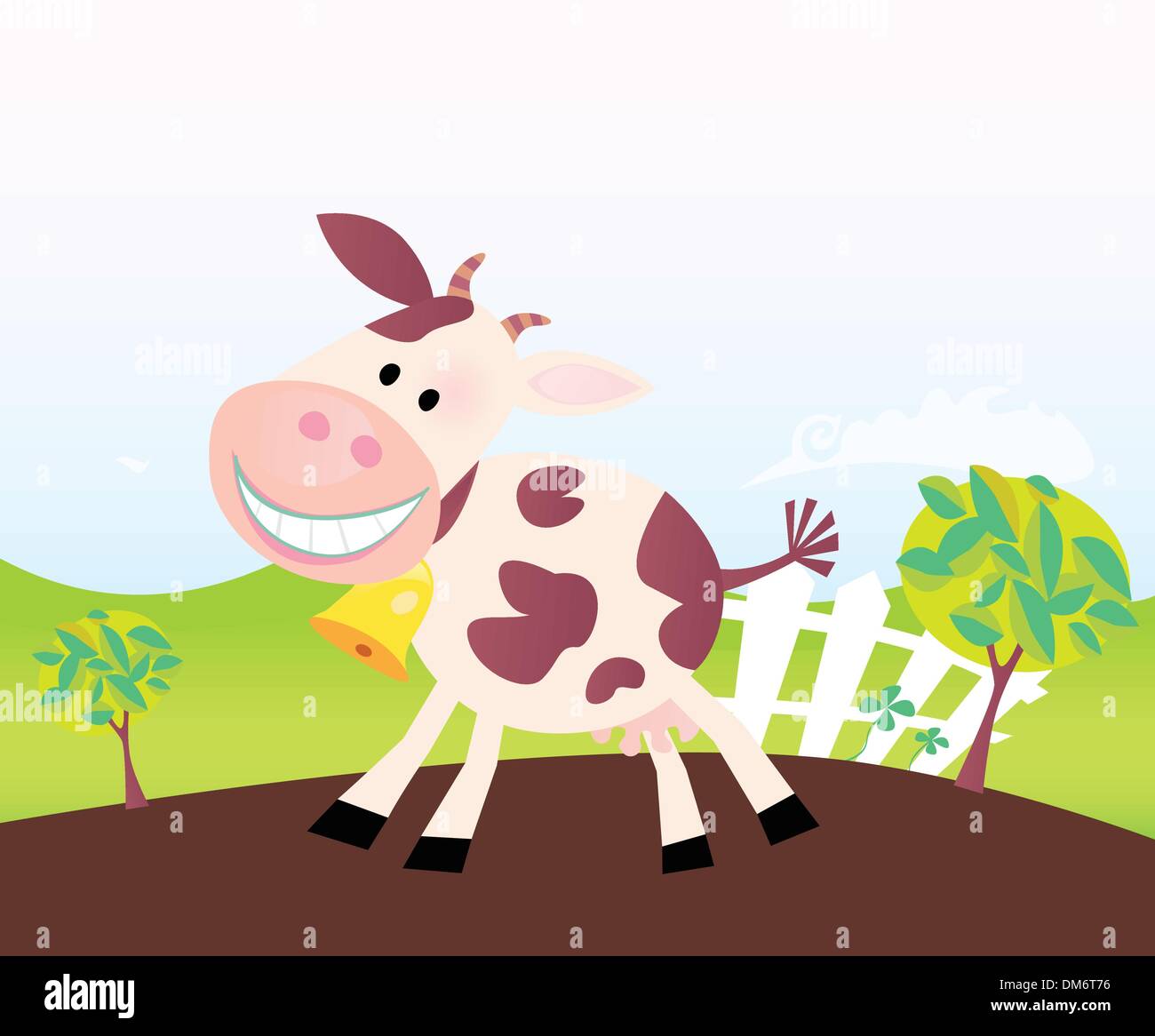 Farmyard Scene Stock Vector Images - Alamy