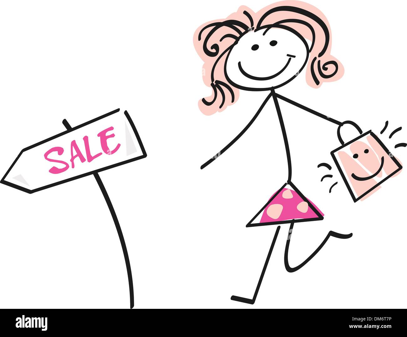 Girl ad Stock Vector Images - Alamy