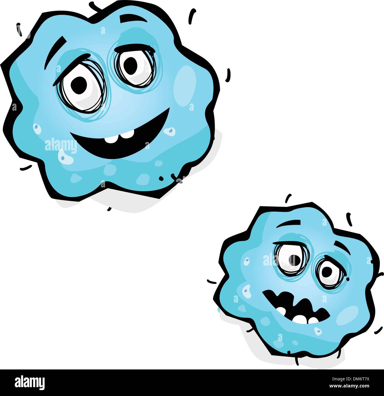 Bacteria cartoon Cut Out Stock Images & Pictures - Alamy
