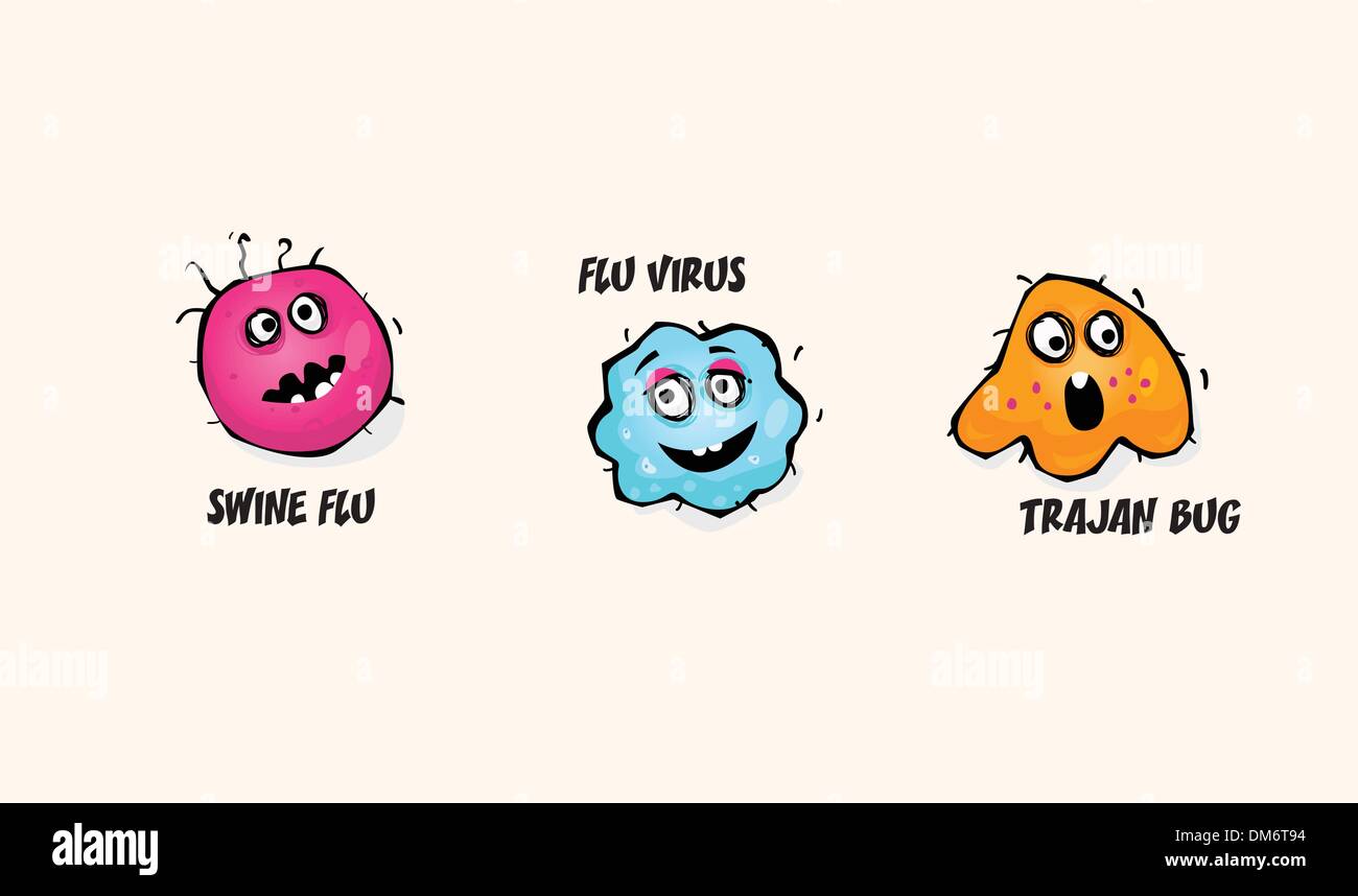 Human viruses set Stock Vector Images - Alamy