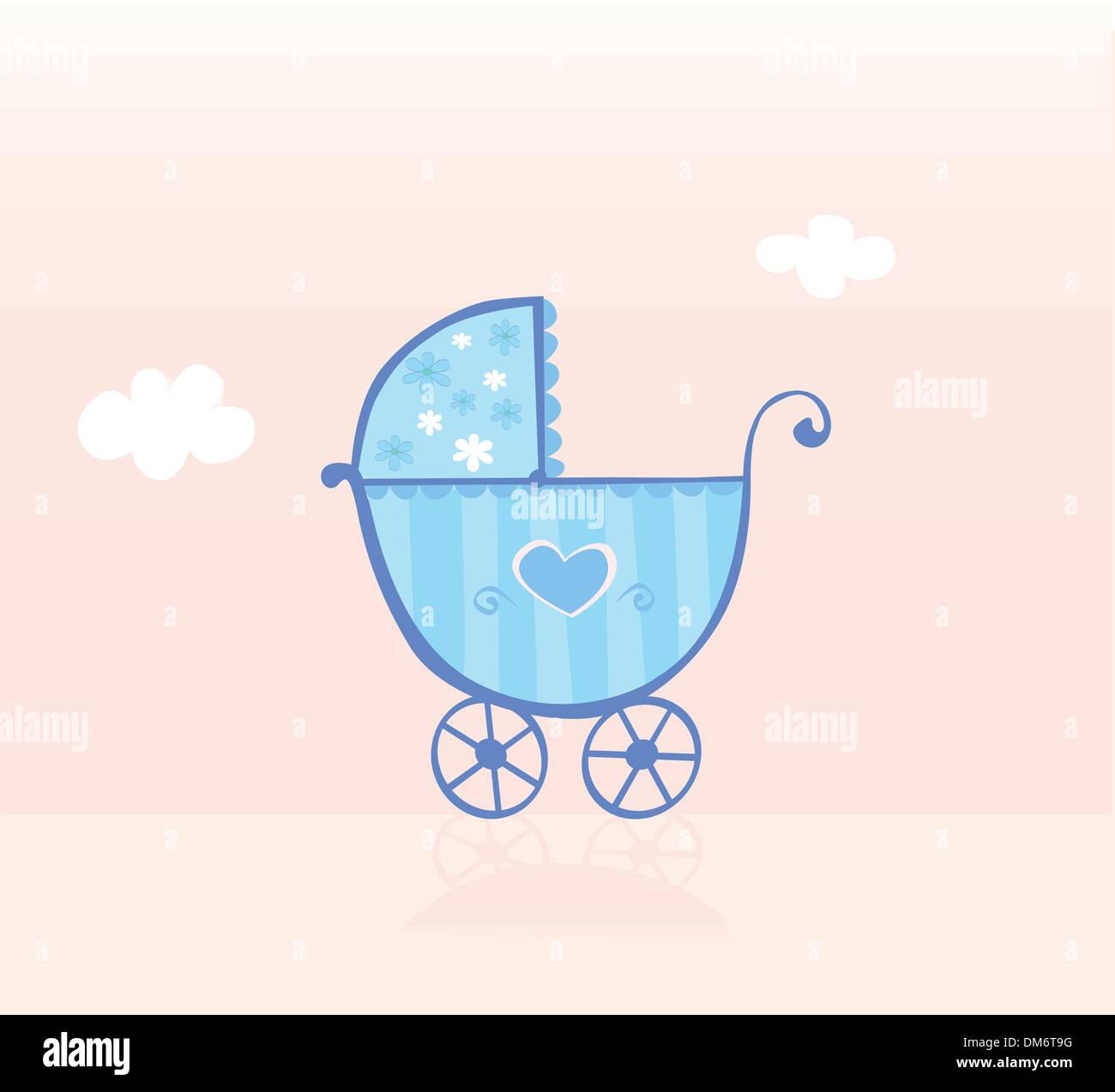 Baby light blue retro Stock Vector Images - Alamy