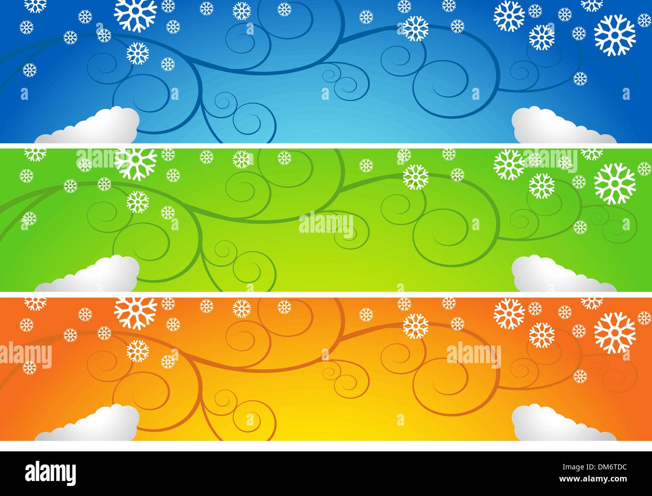 Waving banners Stock Vector Images - Alamy