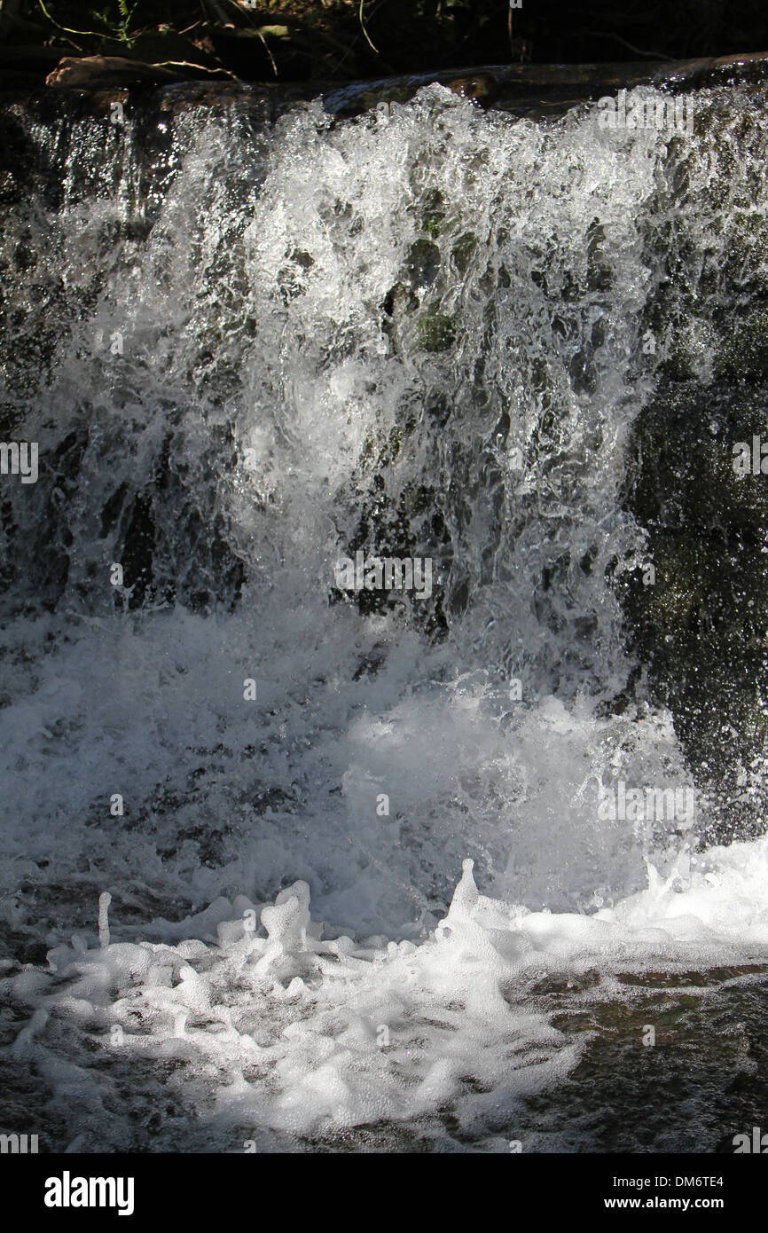 Close up of water droplets in a waterfall Stock Photo - Alamy