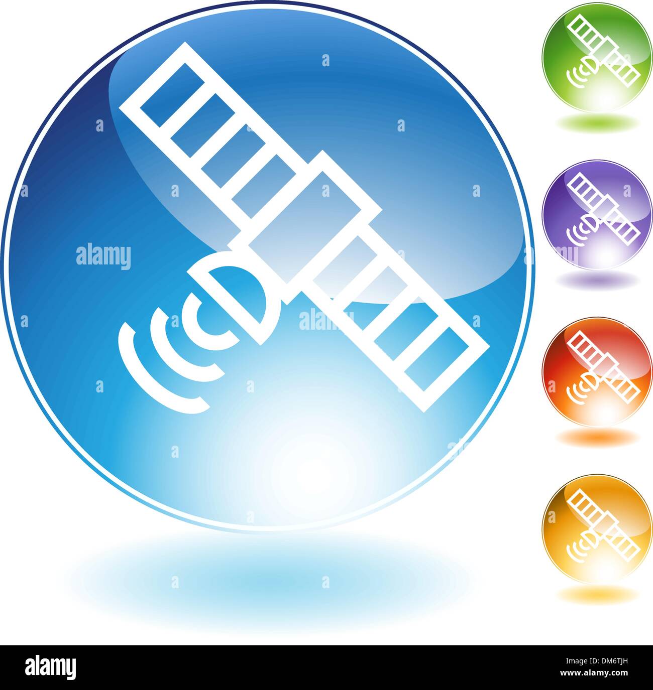 Communication satellite solar panels Stock Vector Images - Alamy