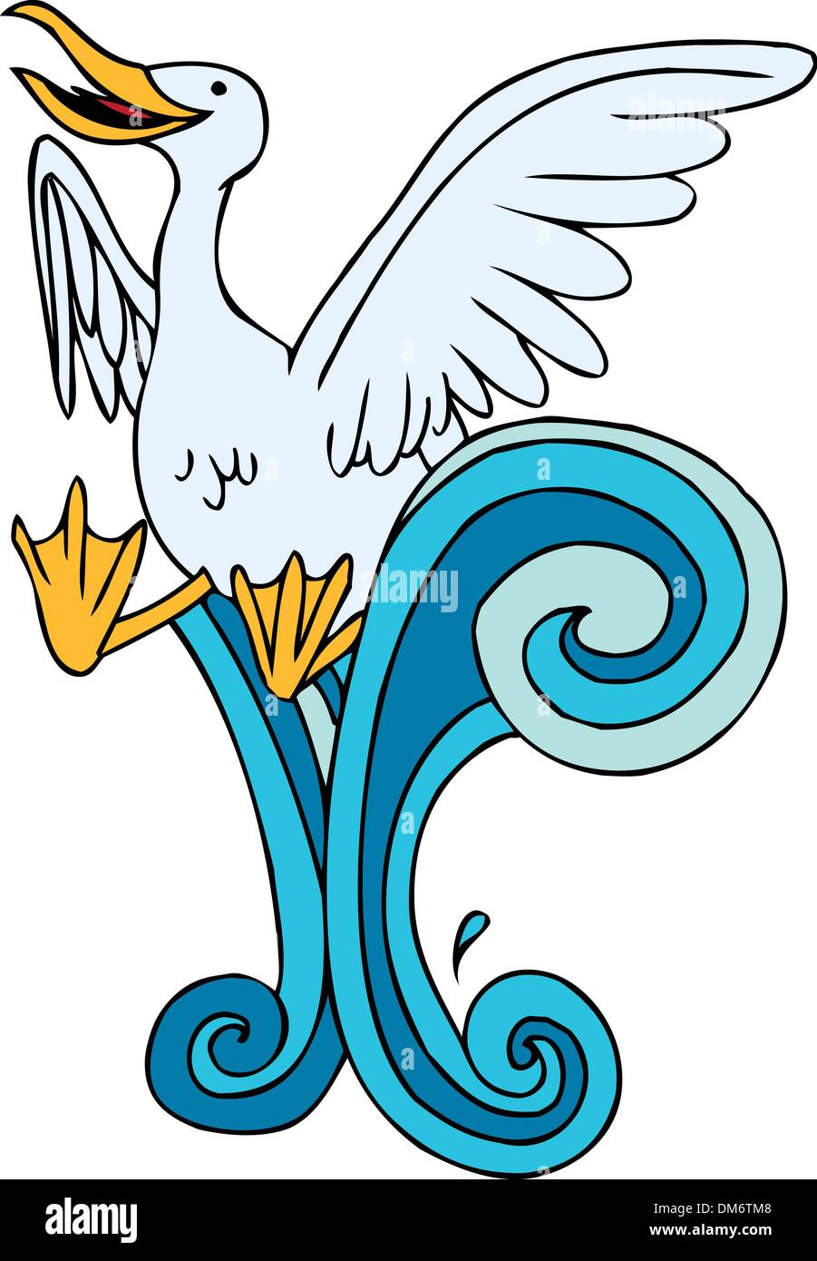 Water splashing on white Stock Vector Images - Alamy